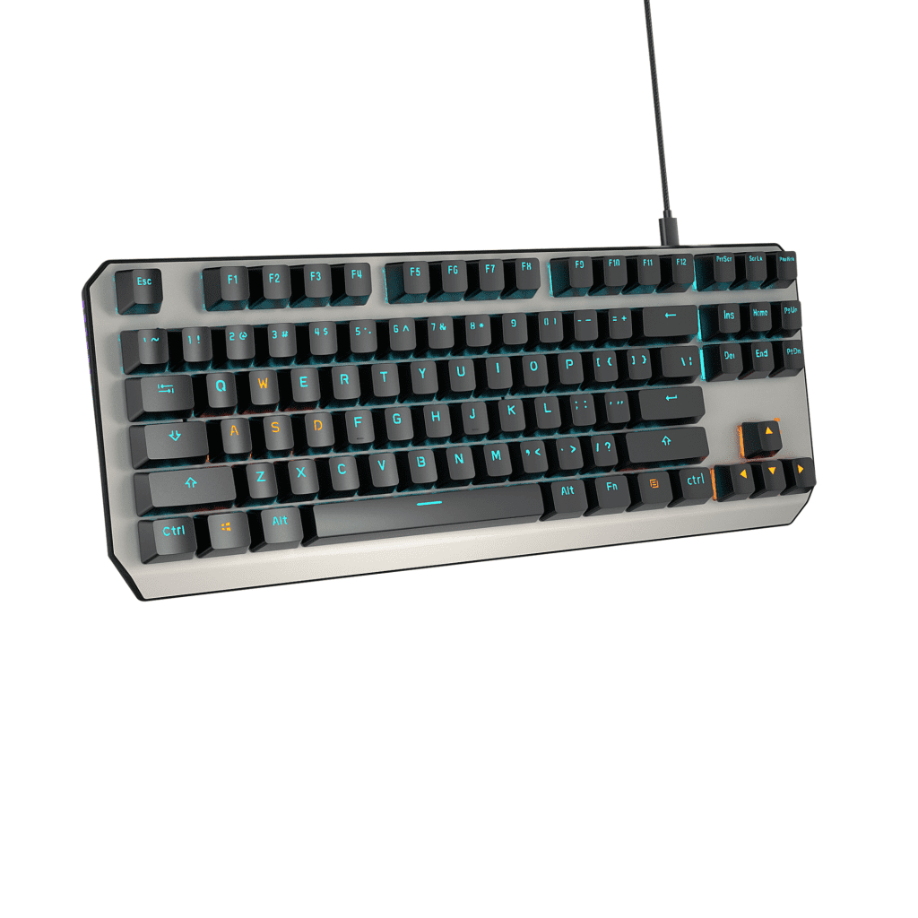 Compact 87 Keys Rainbow Wired Mechanical Gaming Keyboard
